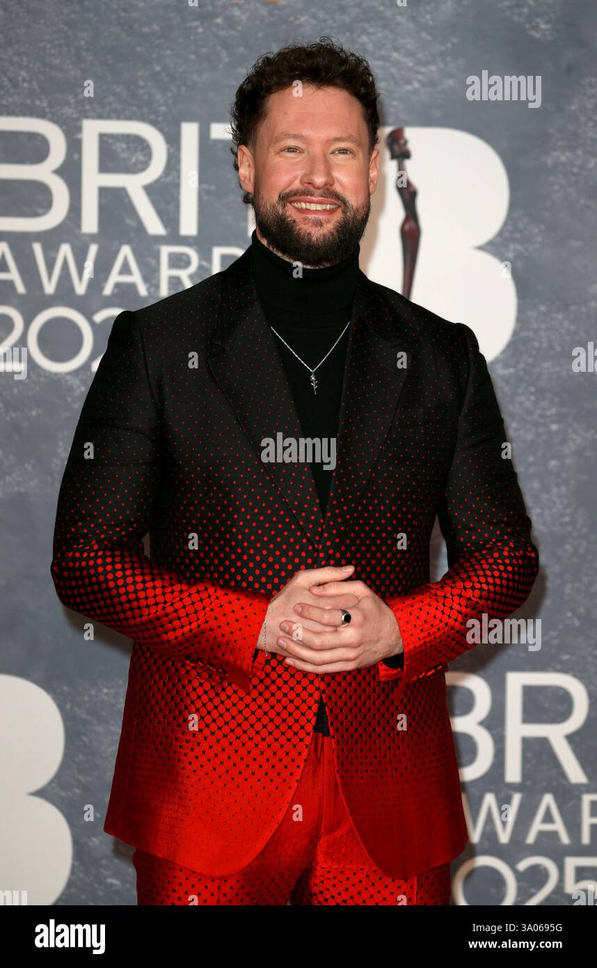 London, UK. 01st Mar, 2025. Calum Scott attends The BRIT Awards 2025 at Intercontinental Hotel ...