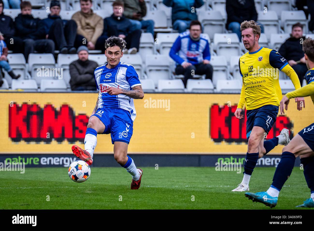 Odense, Denmark. 02nd Mar, 2025. Nicholas Mickelson (2) of Odense BK ...