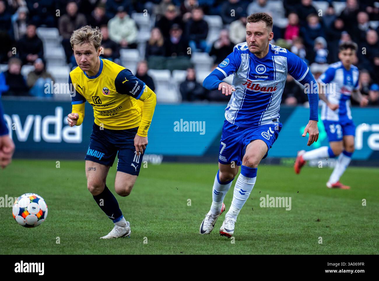 Odense, Denmark. 02nd Mar, 2025. Villads Rasmussen (10) of Hobro and ...