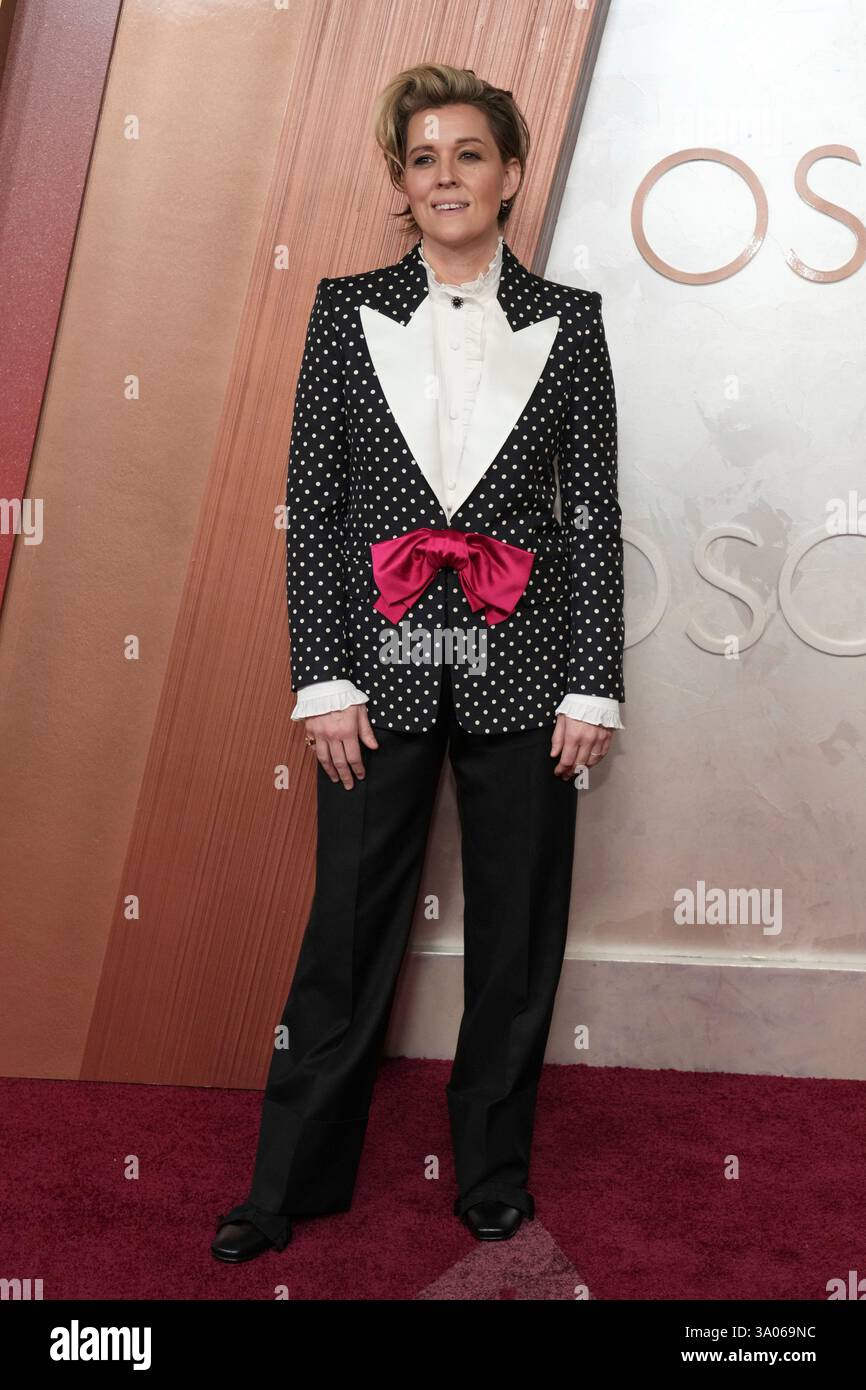 Brandi Carlile arrives at the Oscars on Sunday, March 2, 2025, at the ...