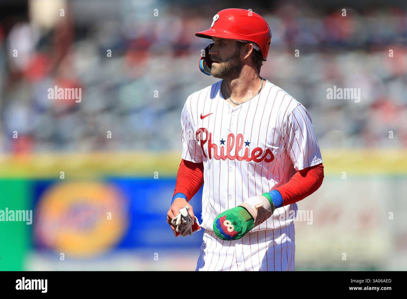 CLEARWATER, FL - MARCH 02: Philadelphia Phillies Infielder Bryce Harper ...