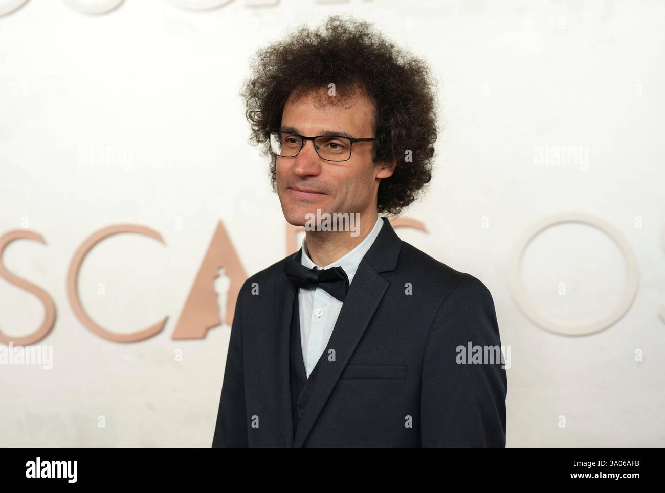 Nicolas Livecchi arrives at the Oscars on Sunday, March 2, 2025, at the ...