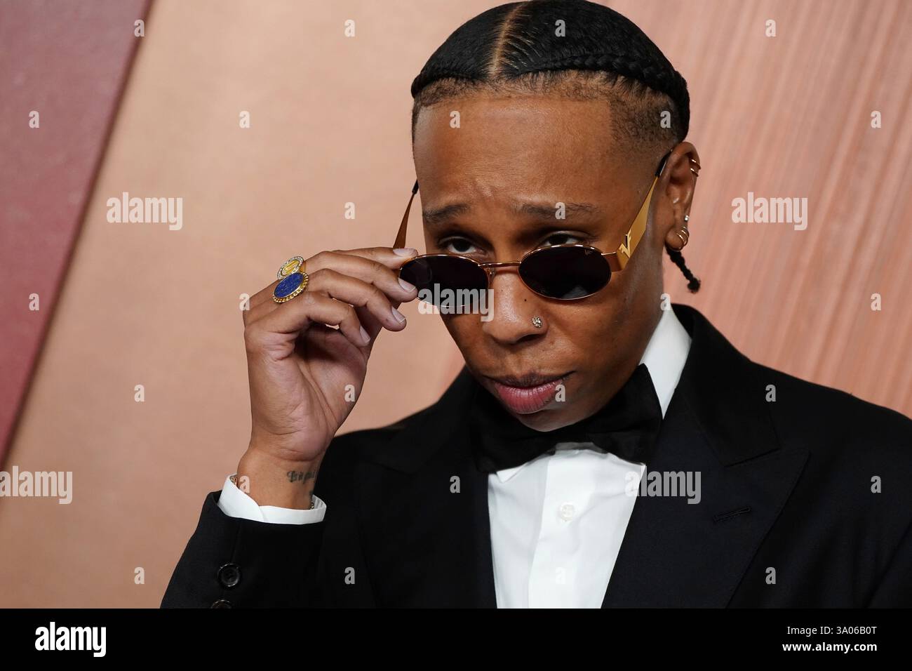 Lena Waithe arrives at the Oscars on Sunday, March 2, 2025, at the ...