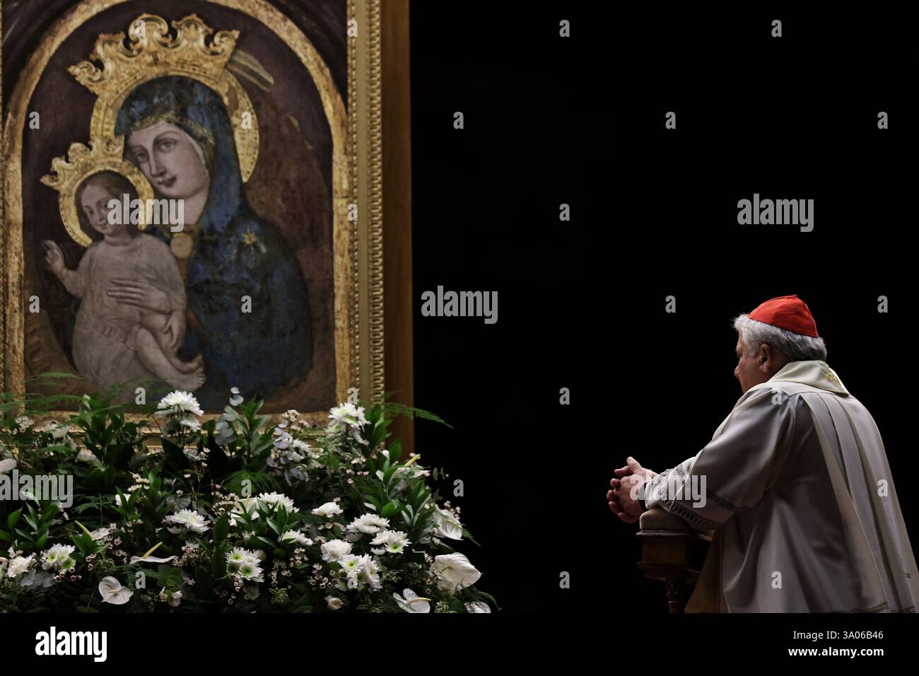 Vatican City. 2nd Mar, 2025. Cardinal CONRAD KRAJEWSKI leads the Holy ...