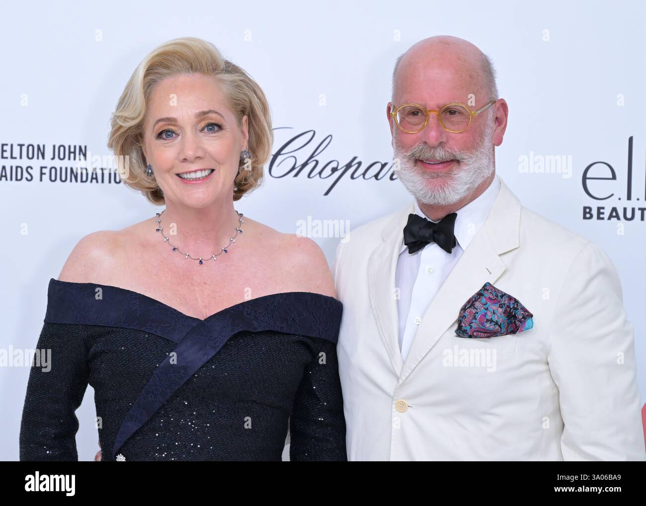 Emma Kane and Ian Rosenblatt arriving at the 33rd Annual Elton John ...