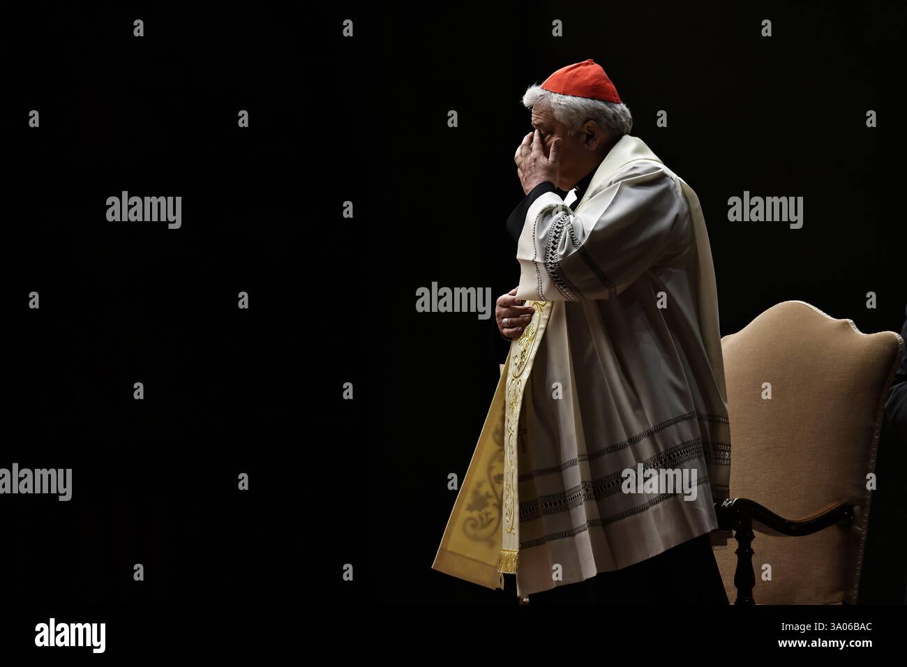 Vatican City. 2nd Mar, 2025. Cardinal CONRAD KRAJEWSKI leads the Holy ...