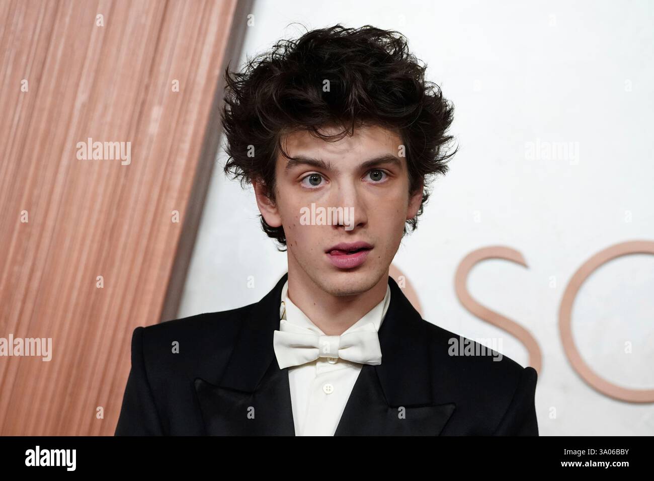 Mark Eydelshteyn arrives at the Oscars on Sunday, March 2, 2025, at the ...