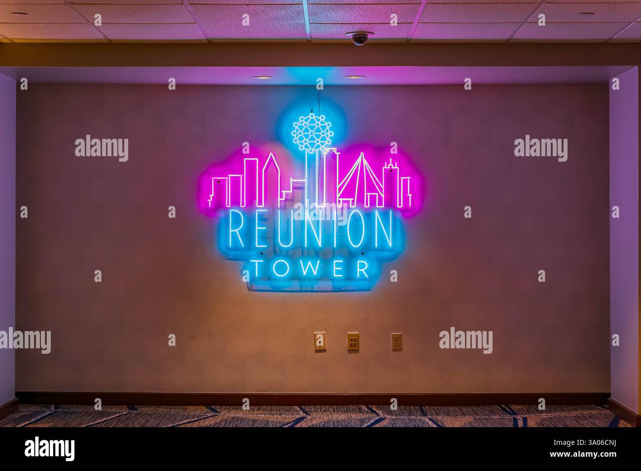 Texas, JUL 7 2024 - Interior view of the Reunion Tower Stock Photo - Alamy