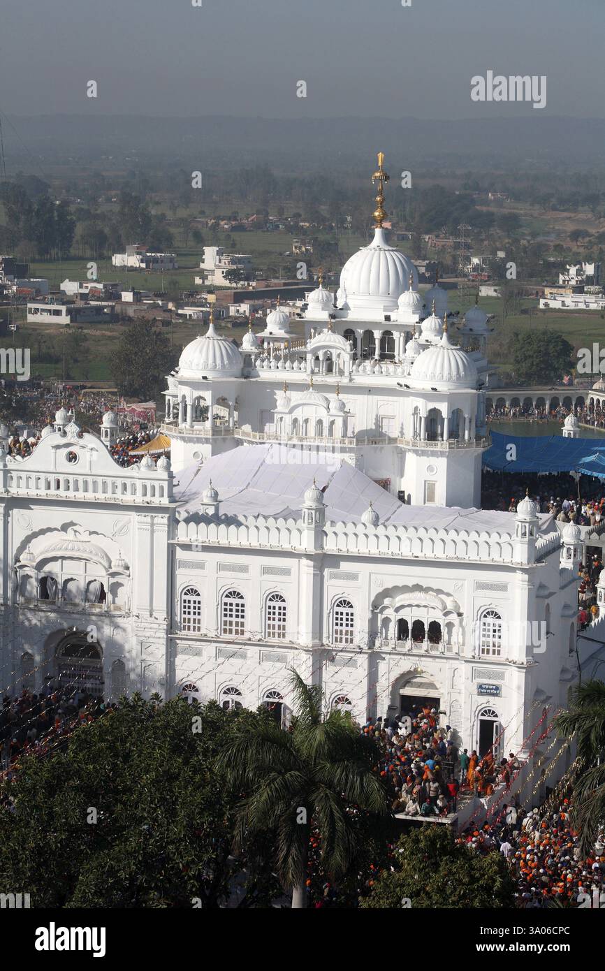 Anandpur Sahib Gurudwara during Hola Mohalla festival in Rupnagar district, Punjab, India, Asia ...