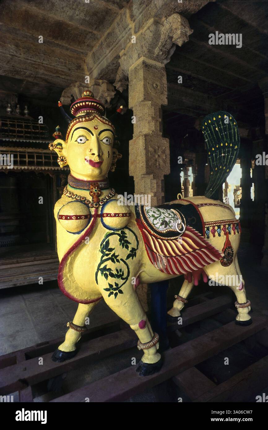 Kamadenu Vahanam in Soorakudi Shiva temple 1 of the 9 clan temples of ...
