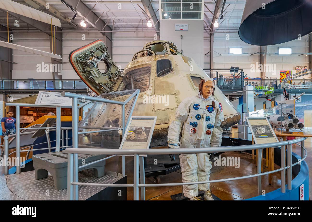 Texas, JUL 6 2024 - Interior view of the Frontiers of Flight Museum ...
