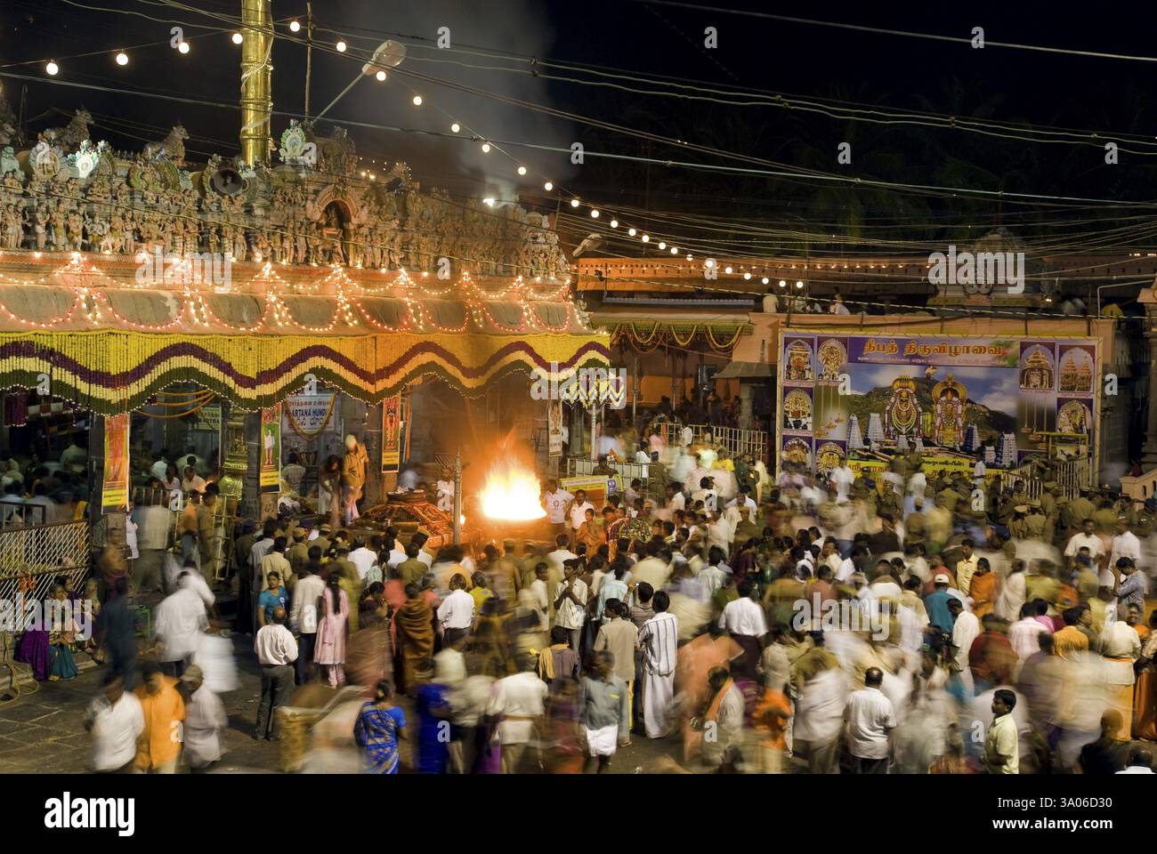 Celebration of Karthigai Deepam festival in Arunachaleshwara temple ...