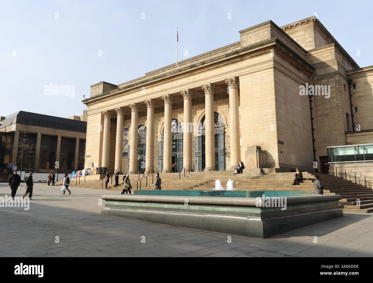 The Sheffield City Hall Concert Venue in Barkers Pool, in Sheffield ...