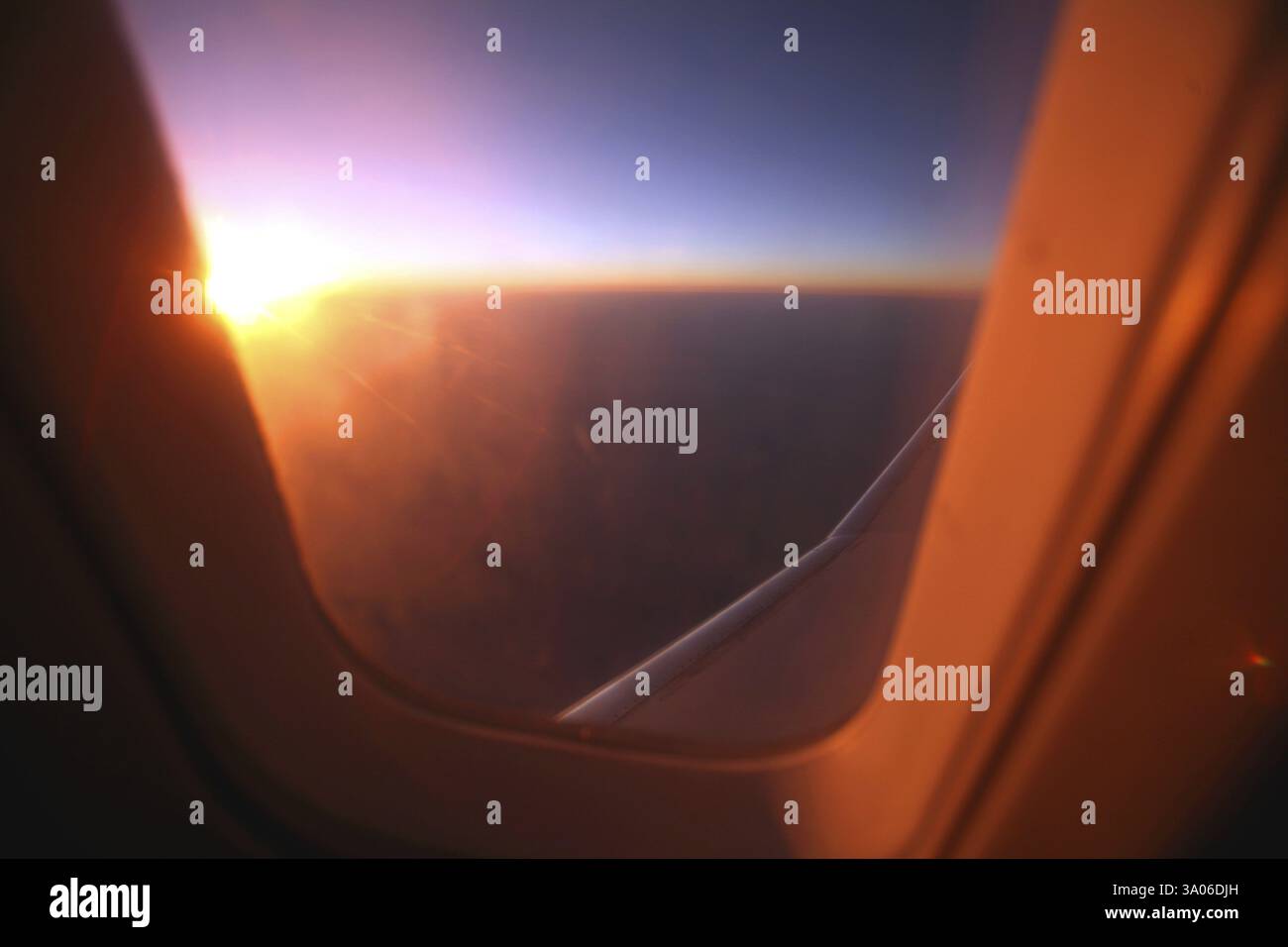 Outside view from window of airplane Stock Photo - Alamy