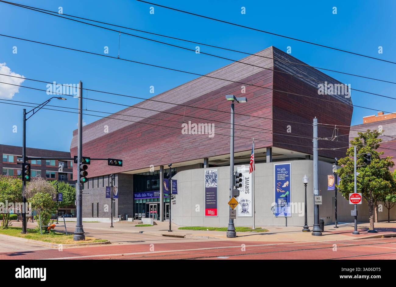 Texas, JUL 7 2024 - Sunny exterior view of Dallas Holocaust and Human ...