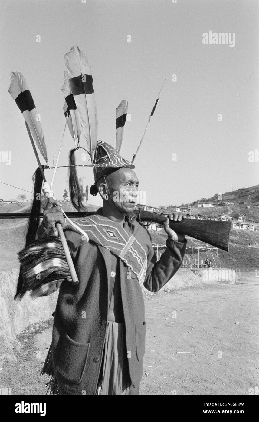 Headman of Wancho tribe in Tirap district Wanchos head hunters ...