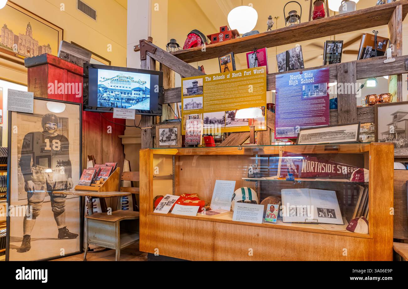 Texas, JUL 6 2024 - Visitors can explore the Stockyards Museum to learn ...