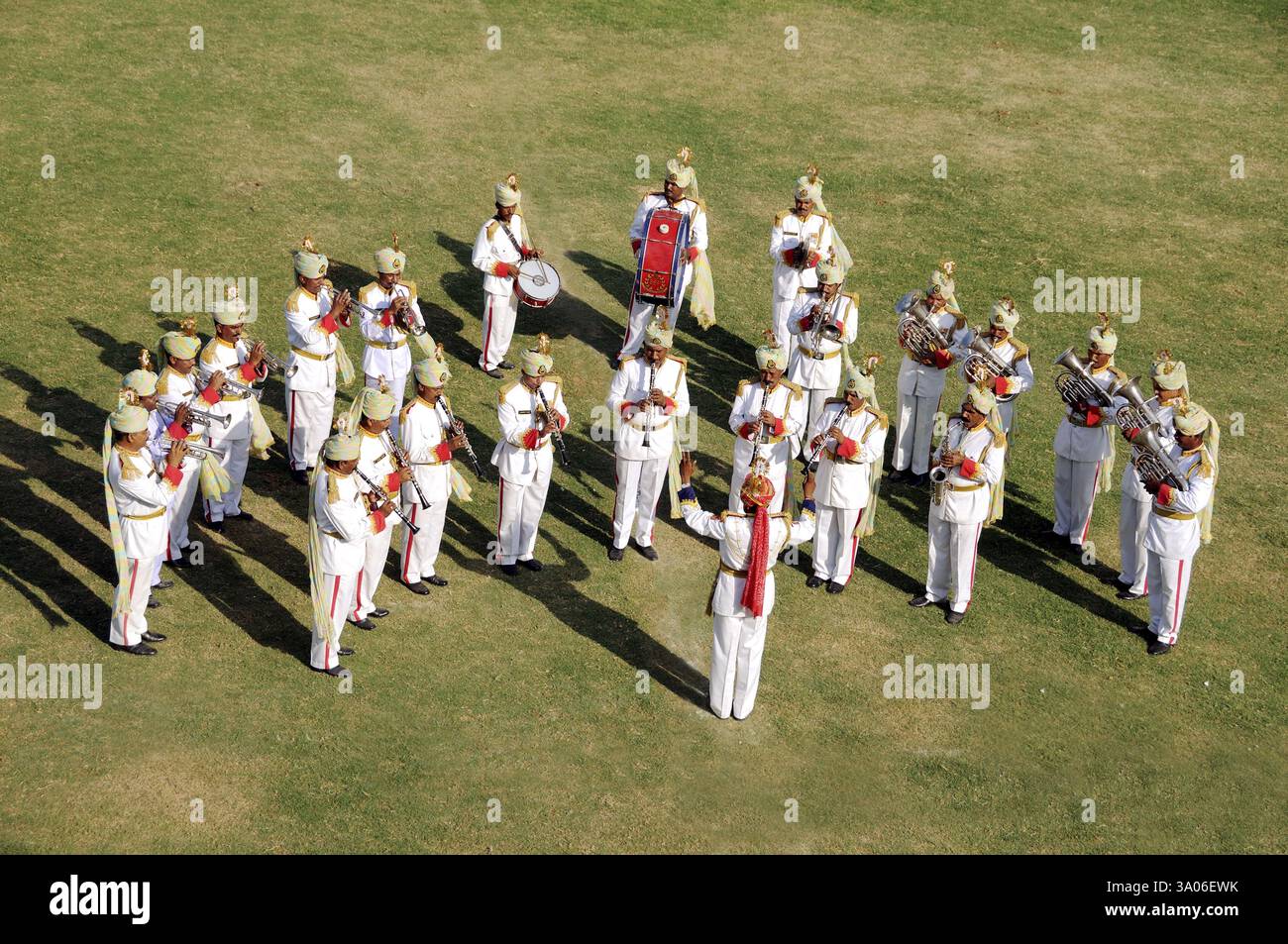 Rajasthani traditional band group, Rajasthan, India, Asia Stock Photo ...
