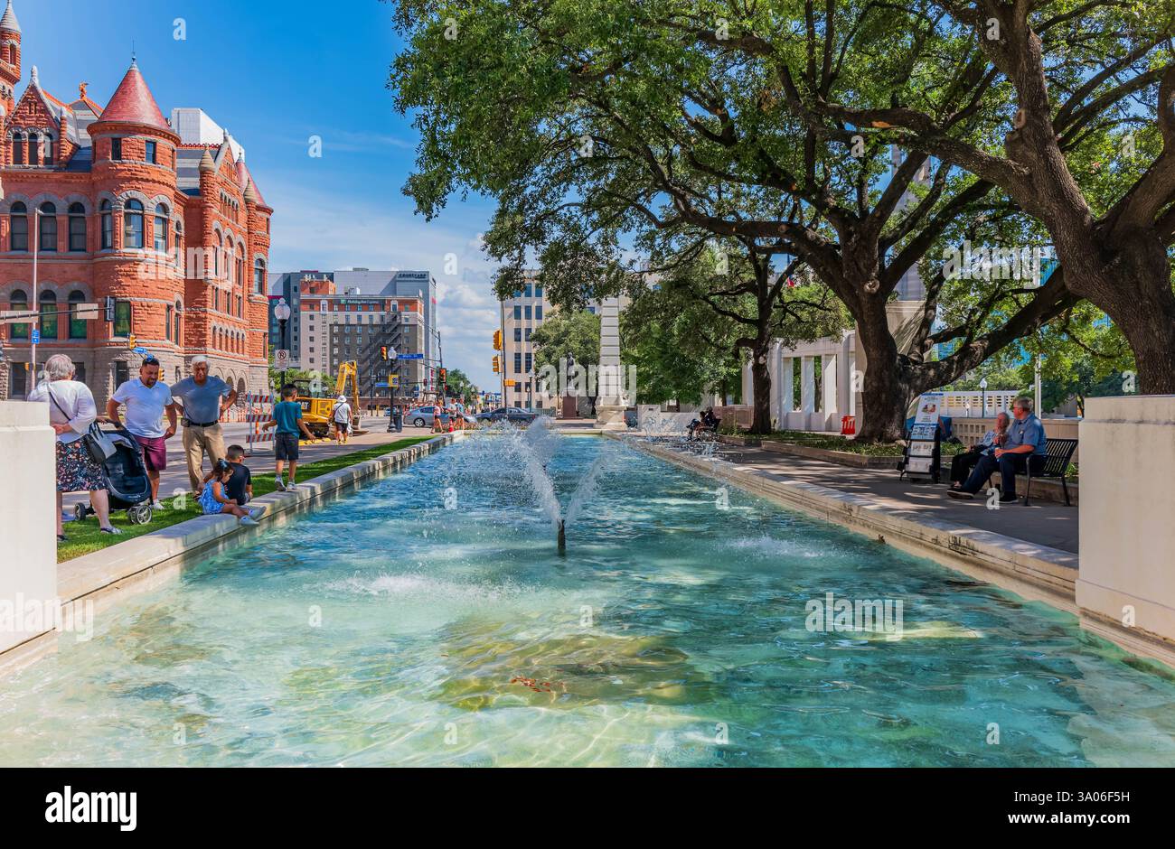 Texas, JUL 7 2024 - Sunny exterior view of The Old Red Courthouse Stock ...
