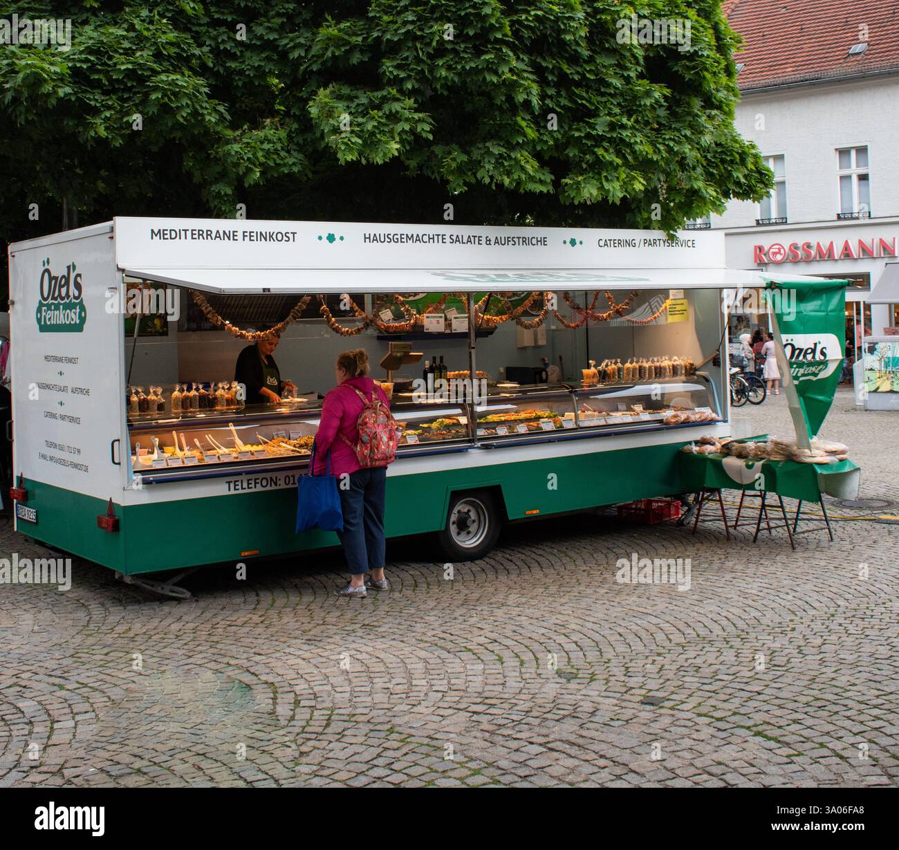 street food in berlin, a van with delicious food sold on the streets of ...