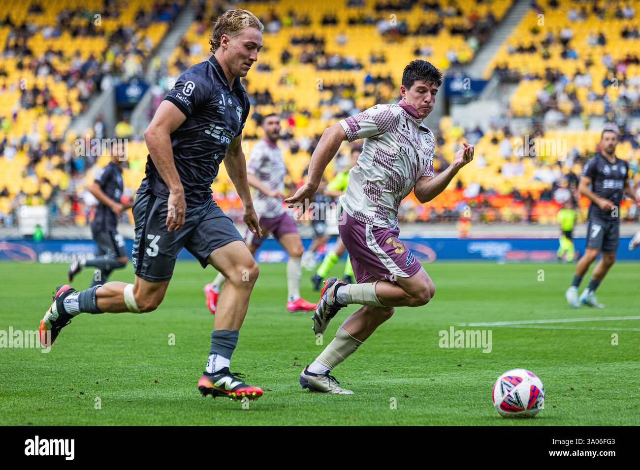 Wellington, New Zealand, 6 February, 2025. Wellington Phoenix defender ...