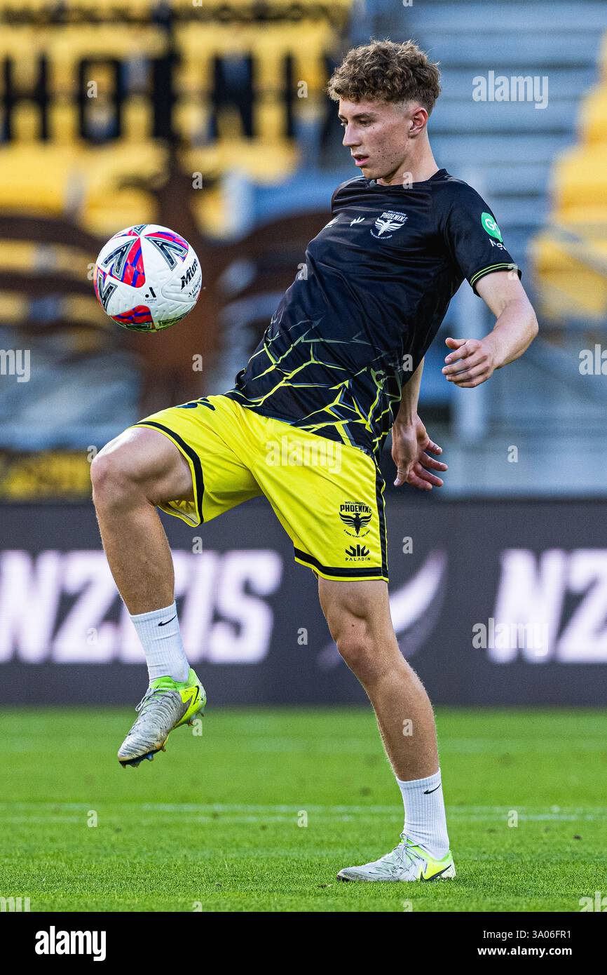 Wellington, New Zealand, 28 February, 2025. Wellington Phoenix striker ...