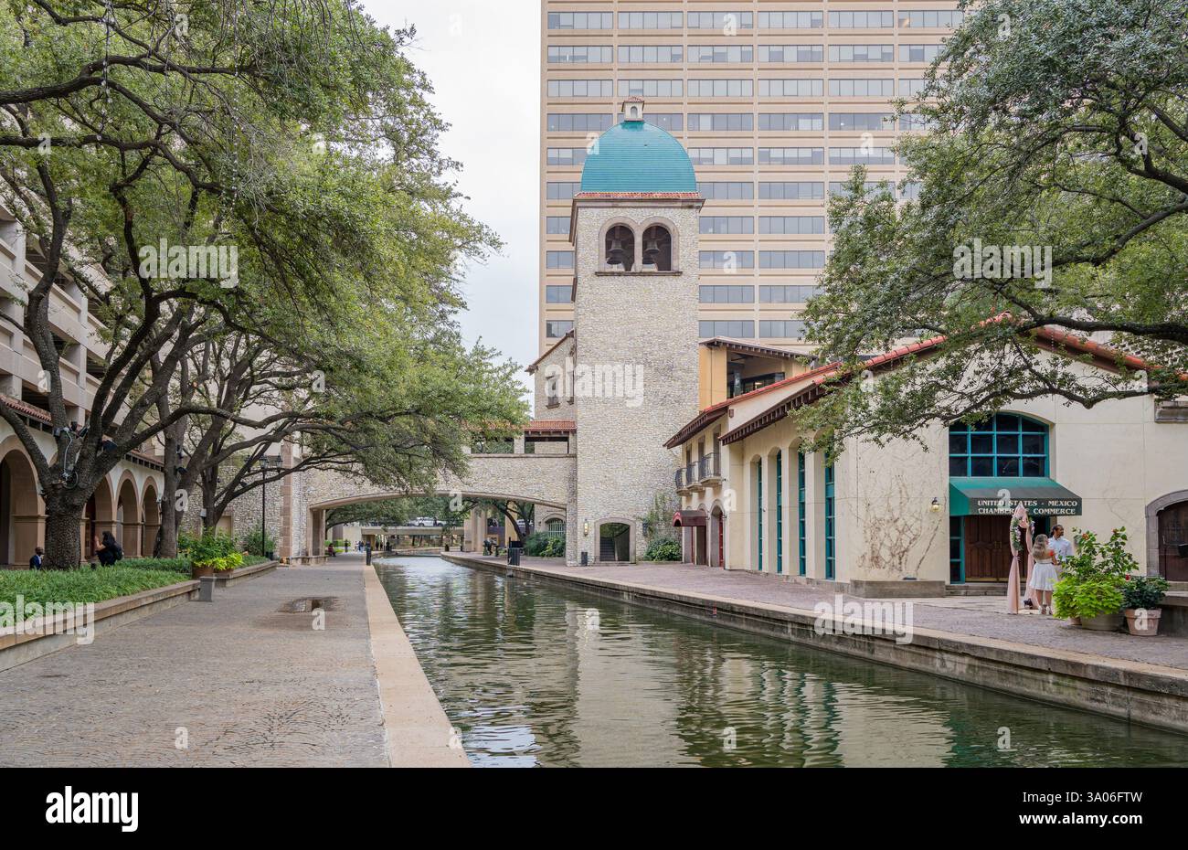 Texas, NOV 2 2024 - Cloudy view of the famous Mandalay Canal Walk in ...