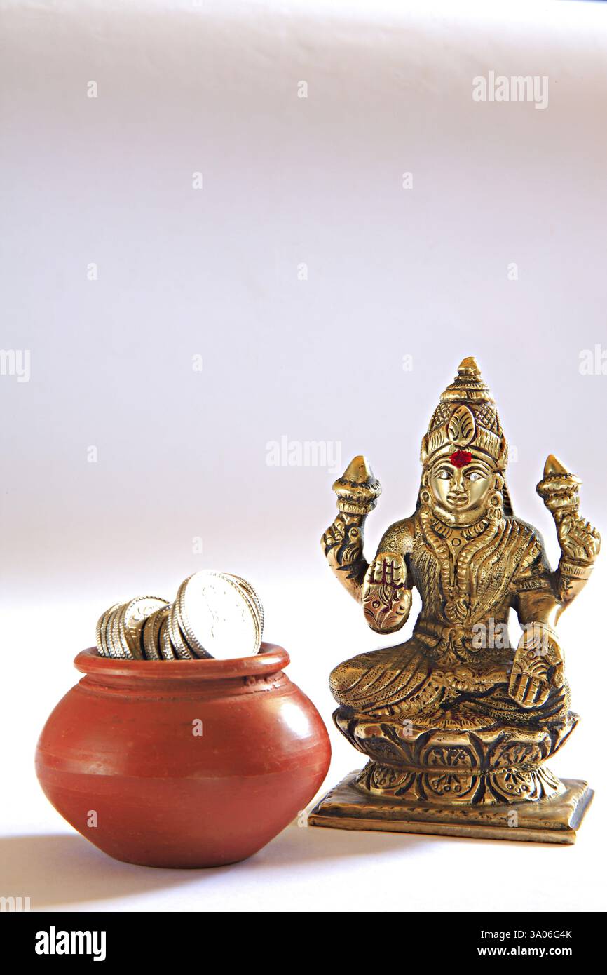 Indian goddess shree Lakshmi, goddess of good fortune, lustre and ...