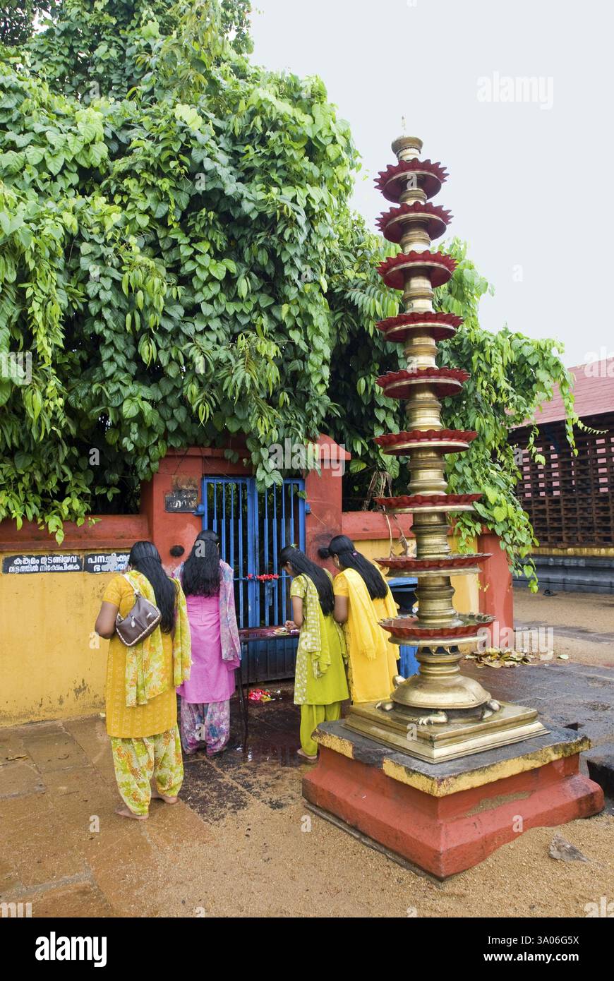 Oldest Mahadeva or Shiva temple at Vaikom, Kerala, India, Asia Stock ...