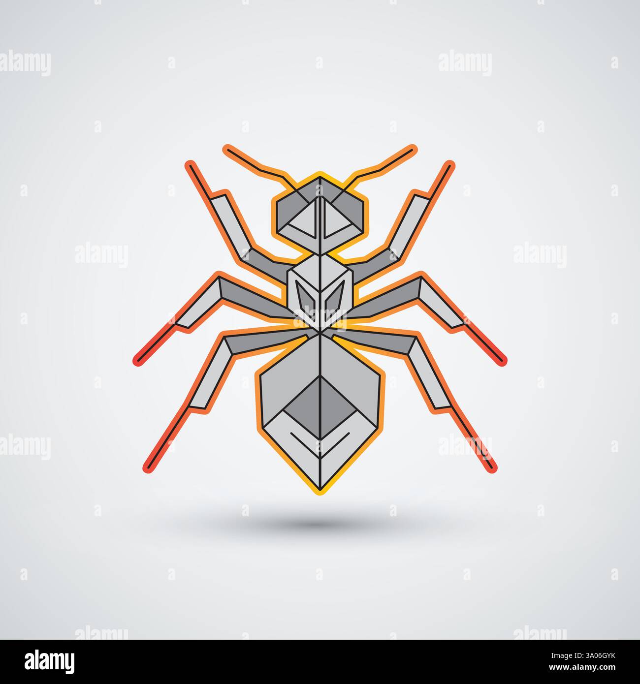 Modern ant logo can be used for company logo or clothing geometric ...