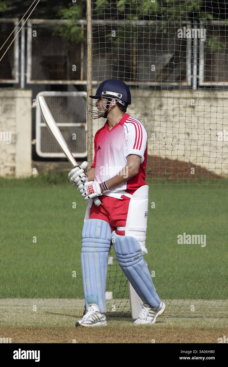 Master Blaster Sachin Tendulkar net practicing in Bombay Mumbai ...