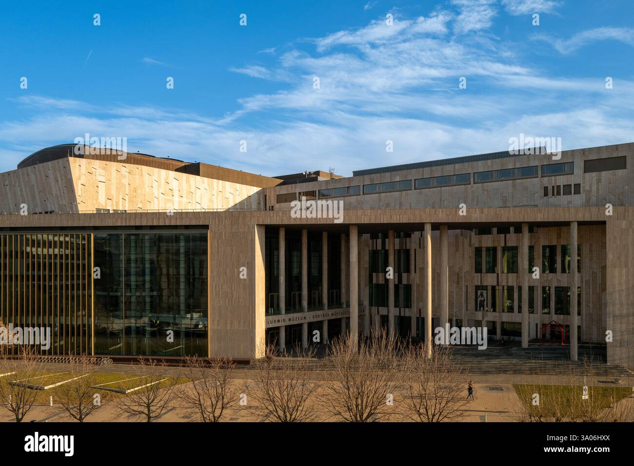 Budapest, Hungary - March 2nd 2025: The modern facade of the Ludwig ...