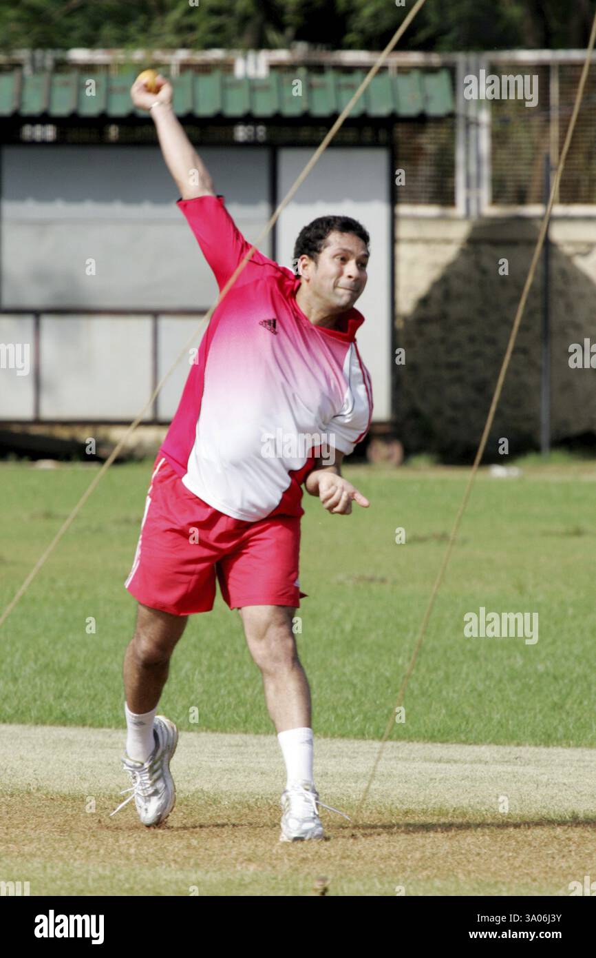 Master Blaster Sachin Tendulkar net practicing in Bombay Mumbai ...