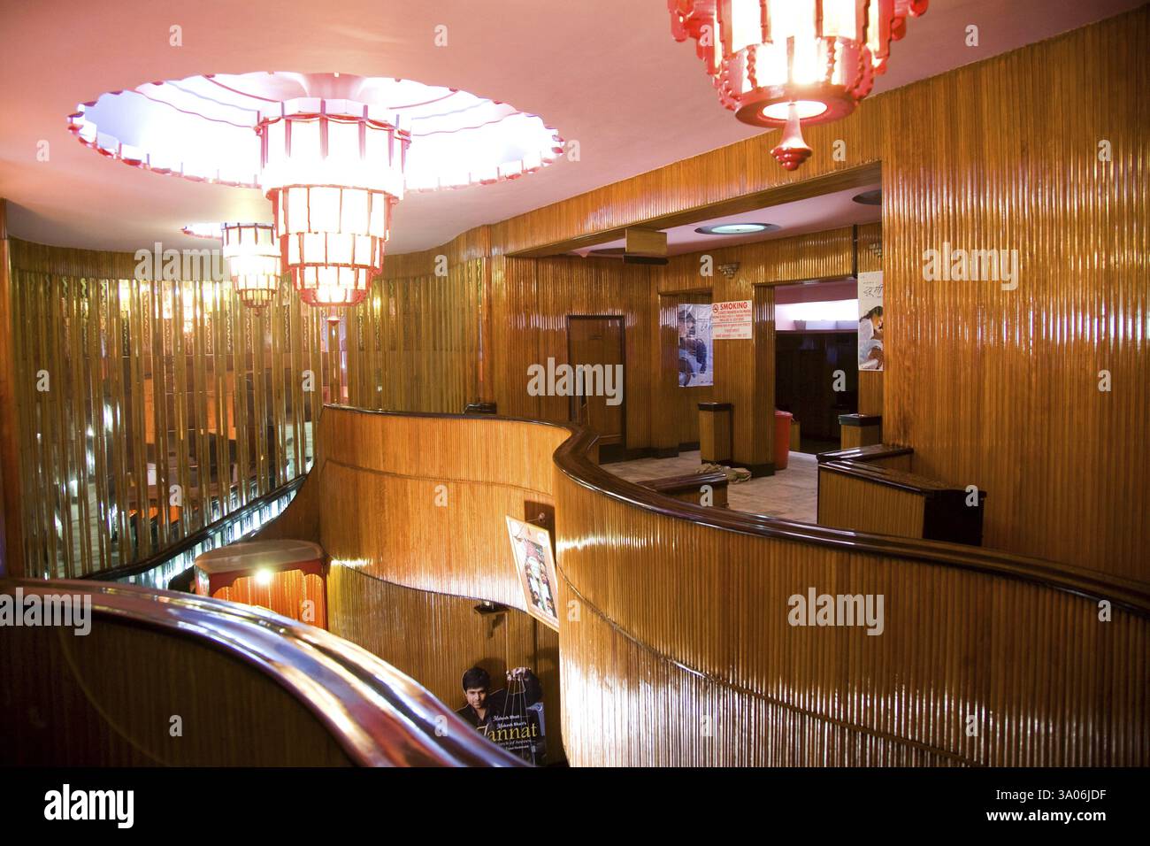 Interior design of maratha mandir theatre, Bombay Mumbai, Maharashtra ...