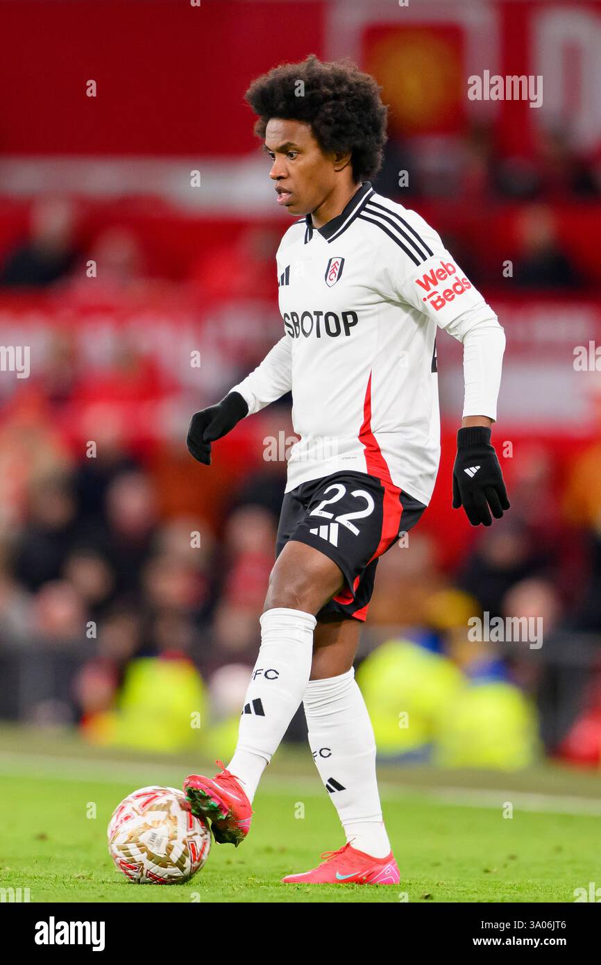 Manchester, UK. 02nd Mar, 2025. Old Trafford MANCHESTER, ENGLAND - MARCH 02: Willian Borges of ...