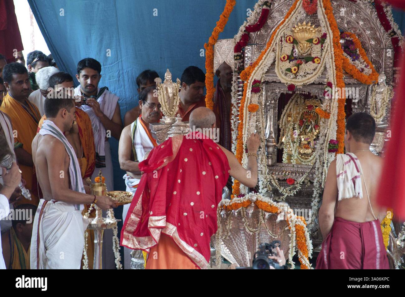 Puja at partagali mutt, Goa, India NOMR Stock Photo - Alamy