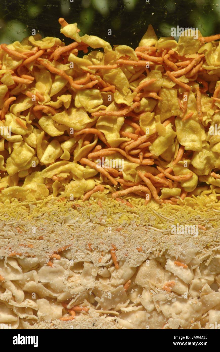 Shev Farsan Namkin, mixture of Indian chat item, Bhel puri kept in ...