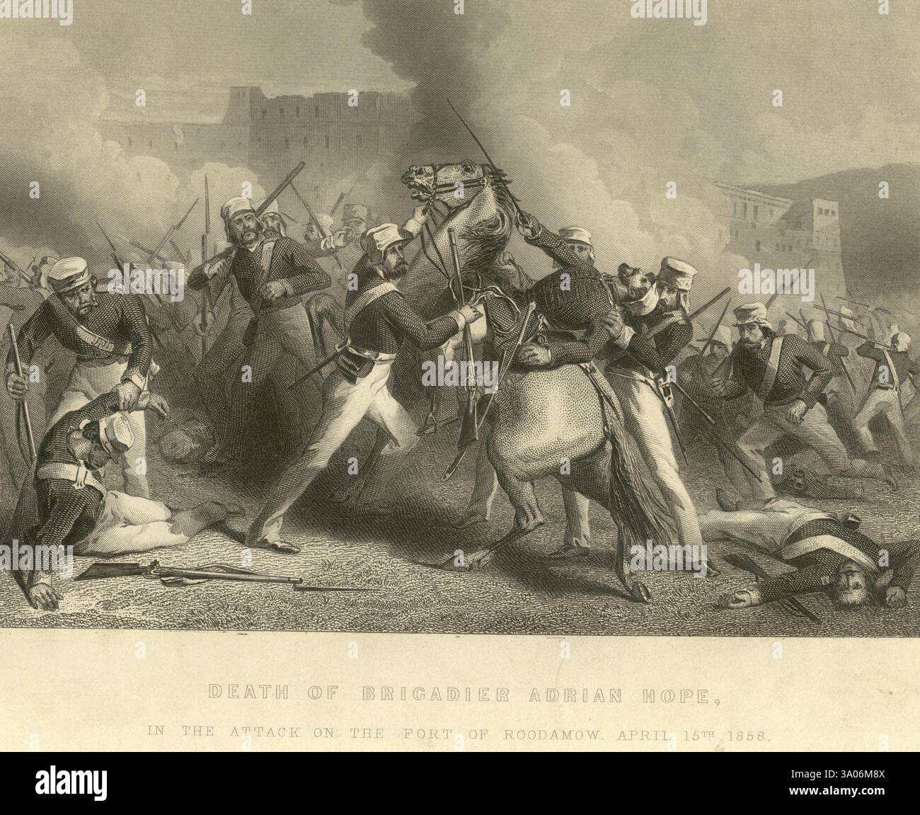 Military & munity mutiny View Death of Brigadier Adrian Hope in the ...