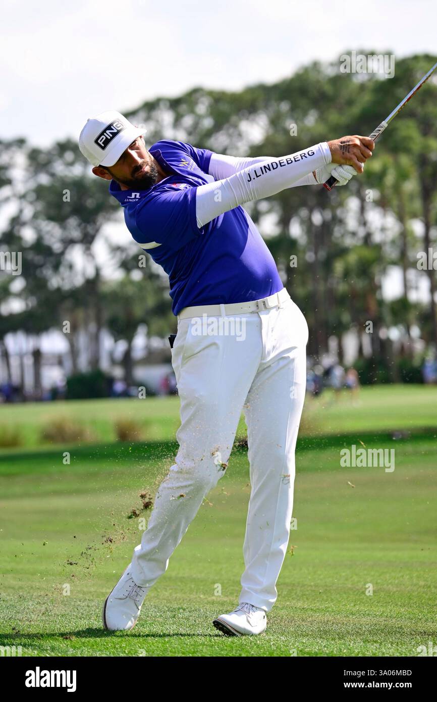 PALM BEACH GARDENS, FL - MARCH 1: Matthieu Pavon plays in the 3rd round ...