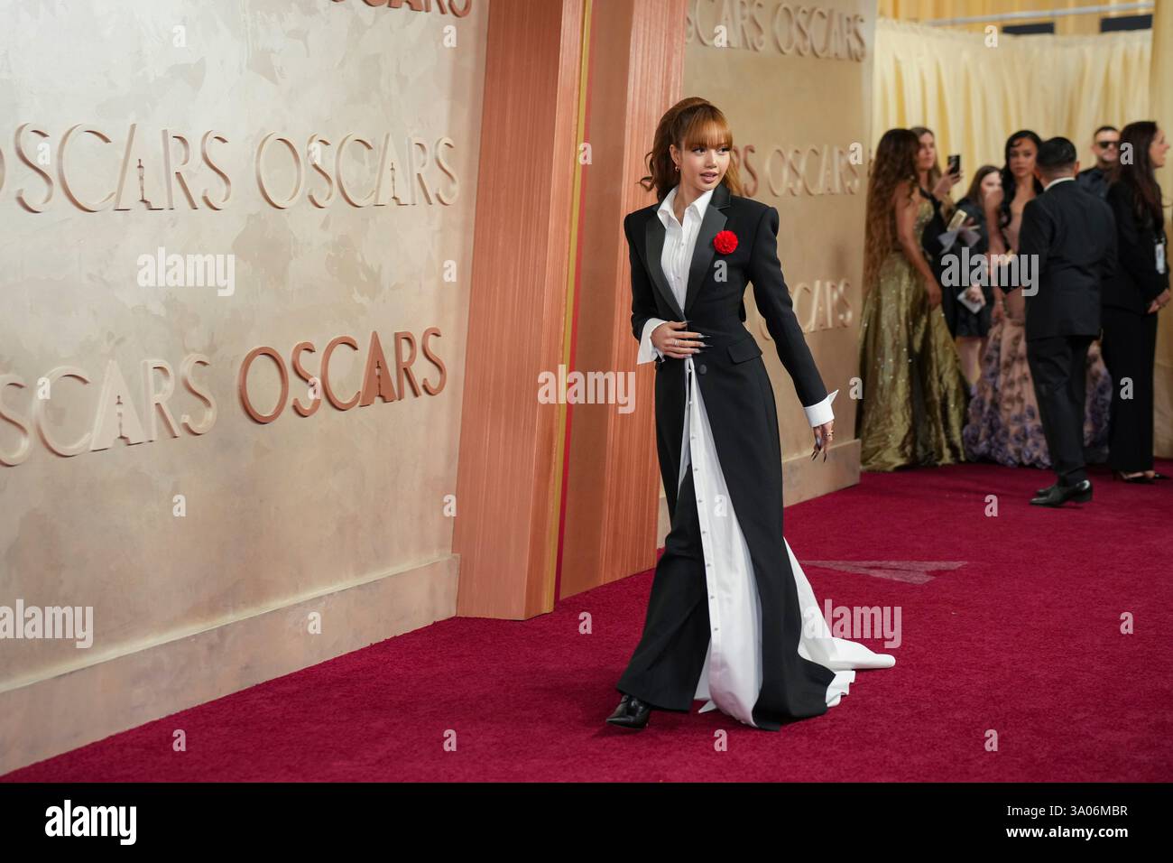 Lisa arrives at the Oscars on Sunday, March 2, 2025, at the Dolby ...