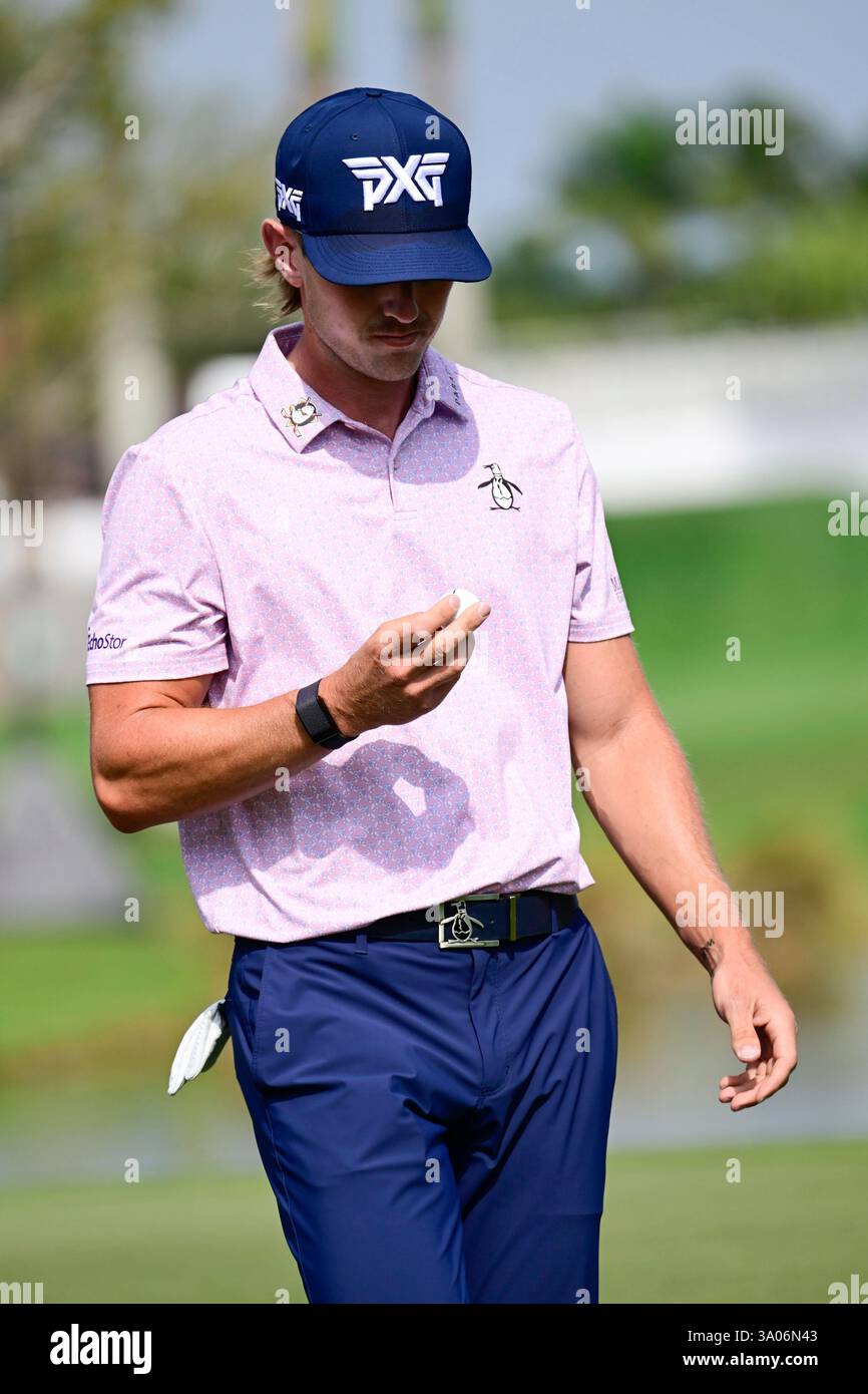 PALM BEACH GARDENS, FL - MARCH 1: Jake Knapp plays in the 3rd round of ...
