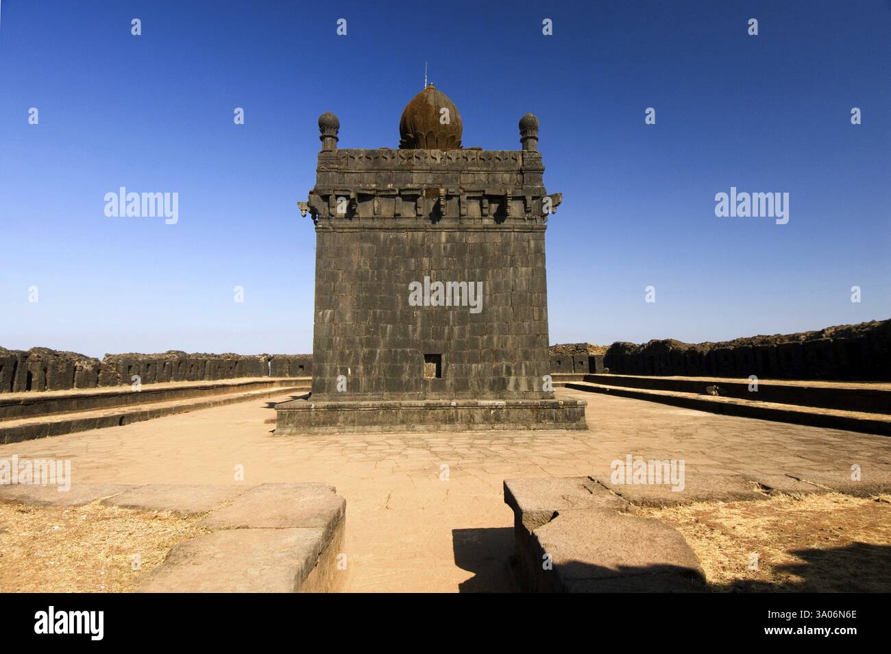 Temple Jagdishwar of Shiva on fort Raigad, Maharashtra, India, Asia ...