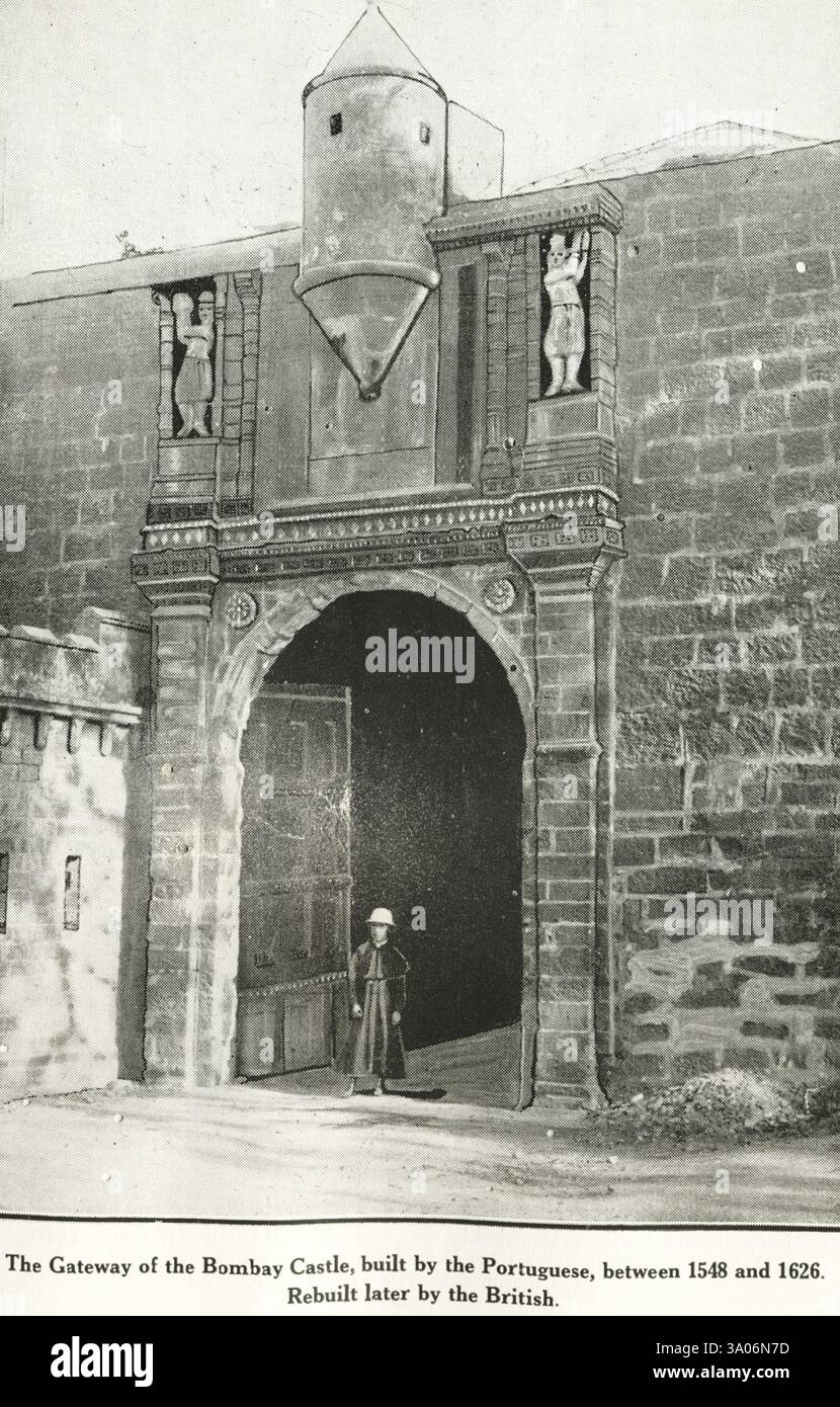 Gateway of Bombay Castle built by Portuguese between 1548 and 1626 ...