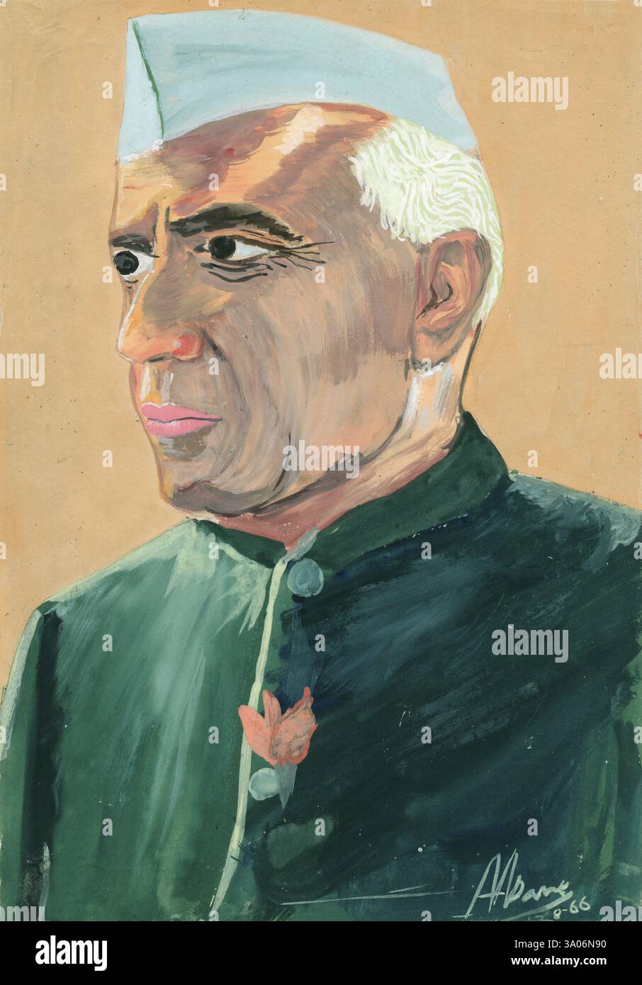 Nehru drawing hi-res stock photography and images - Alamy