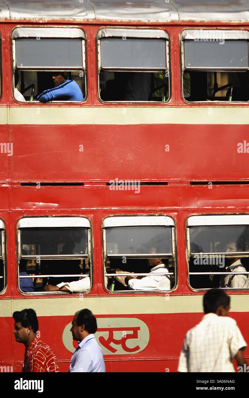 People sit in a BEST bus, Bombay Mumbai, Maharashtra, India, Asia Stock ...