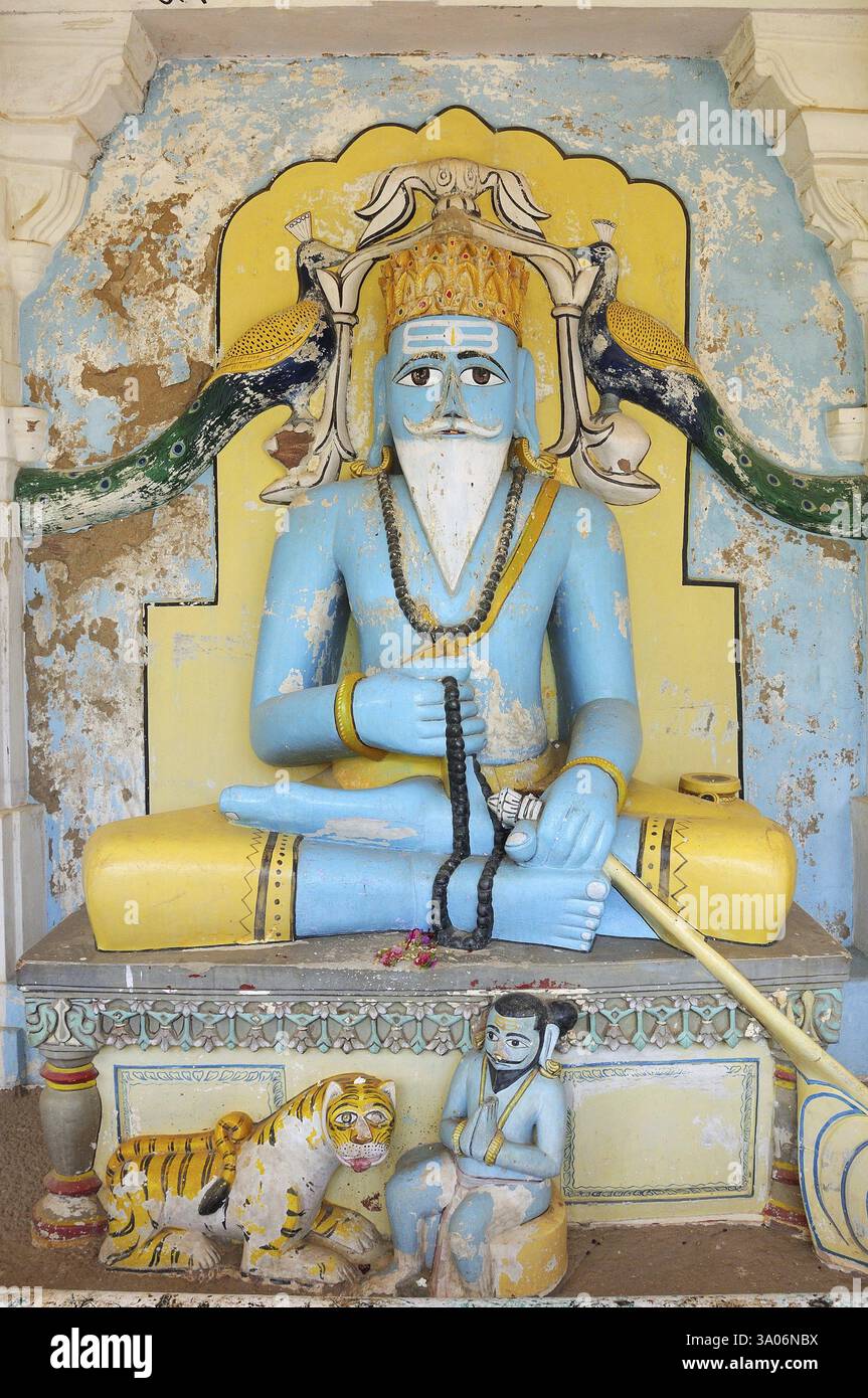 Statue of god Gusai, hall of gods, Mandore, Jodhpur, Rajasthan, India ...