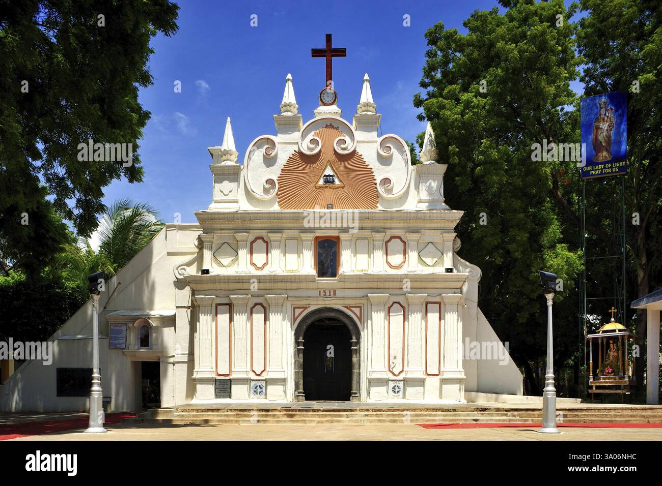 Luz church Our lady of light, Madras Chennai, Tamil Nadu, India, Asia ...