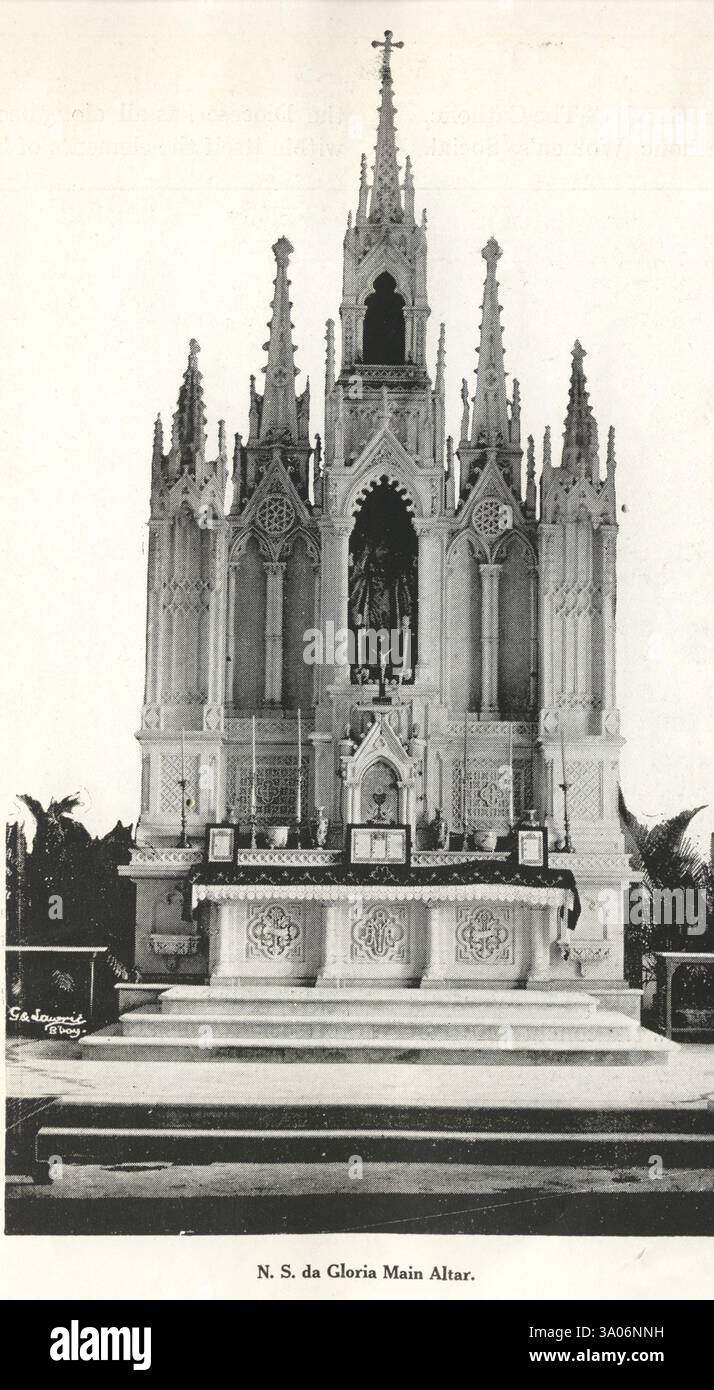 Catholic community N. S. da Gloria Main Altar, India, Asia Stock Photo ...
