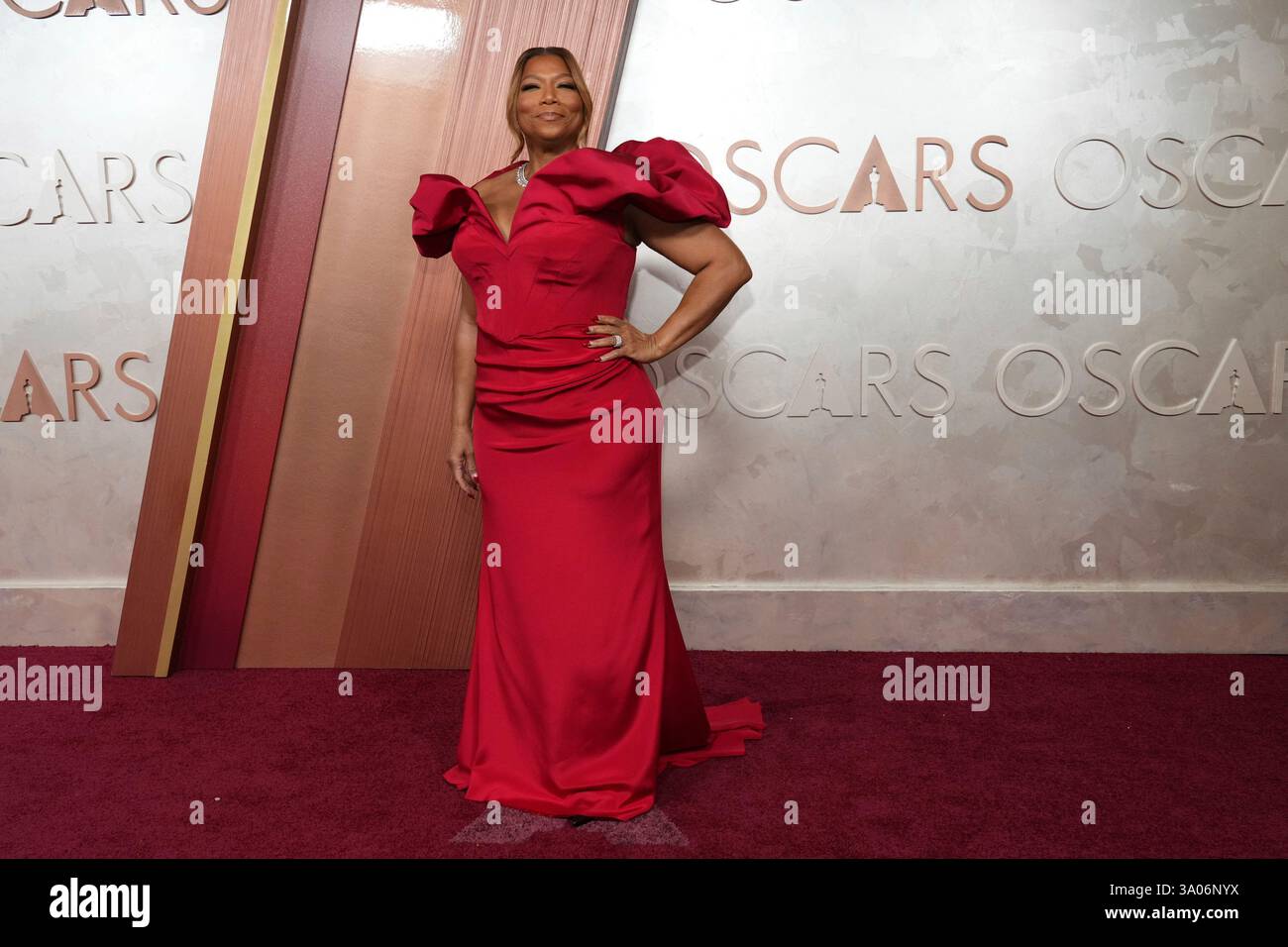 Queen Latifah arrives at the Oscars on Sunday, March 2, 2025, at the ...