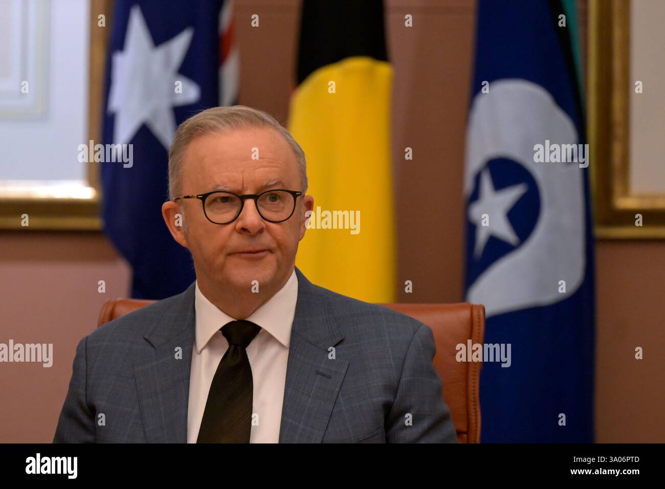 Canberra, Australia. 03rd Mar, 2025. Australian Prime Minister Anthony ...
